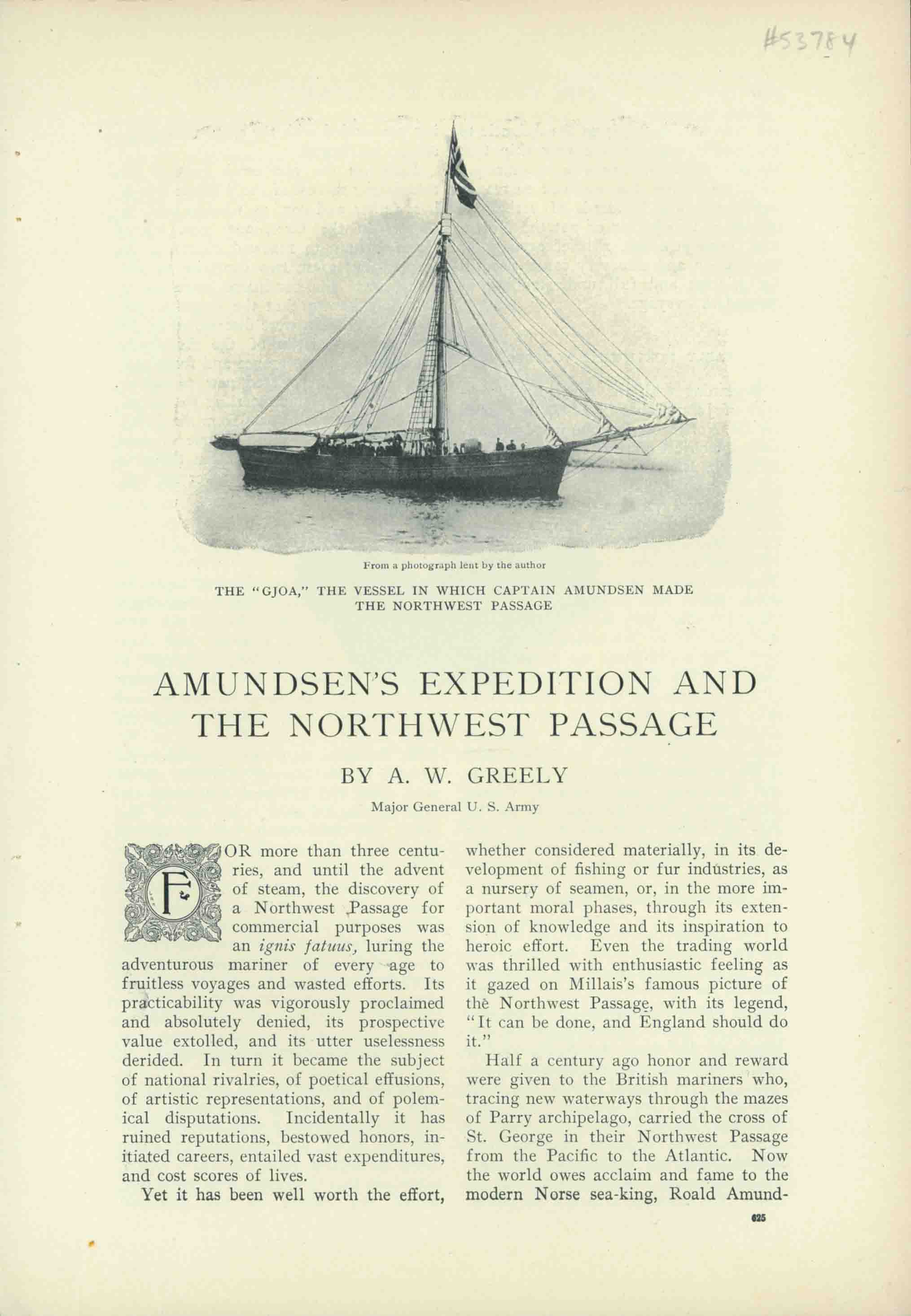 THE NORTHWEST PASSAGE.