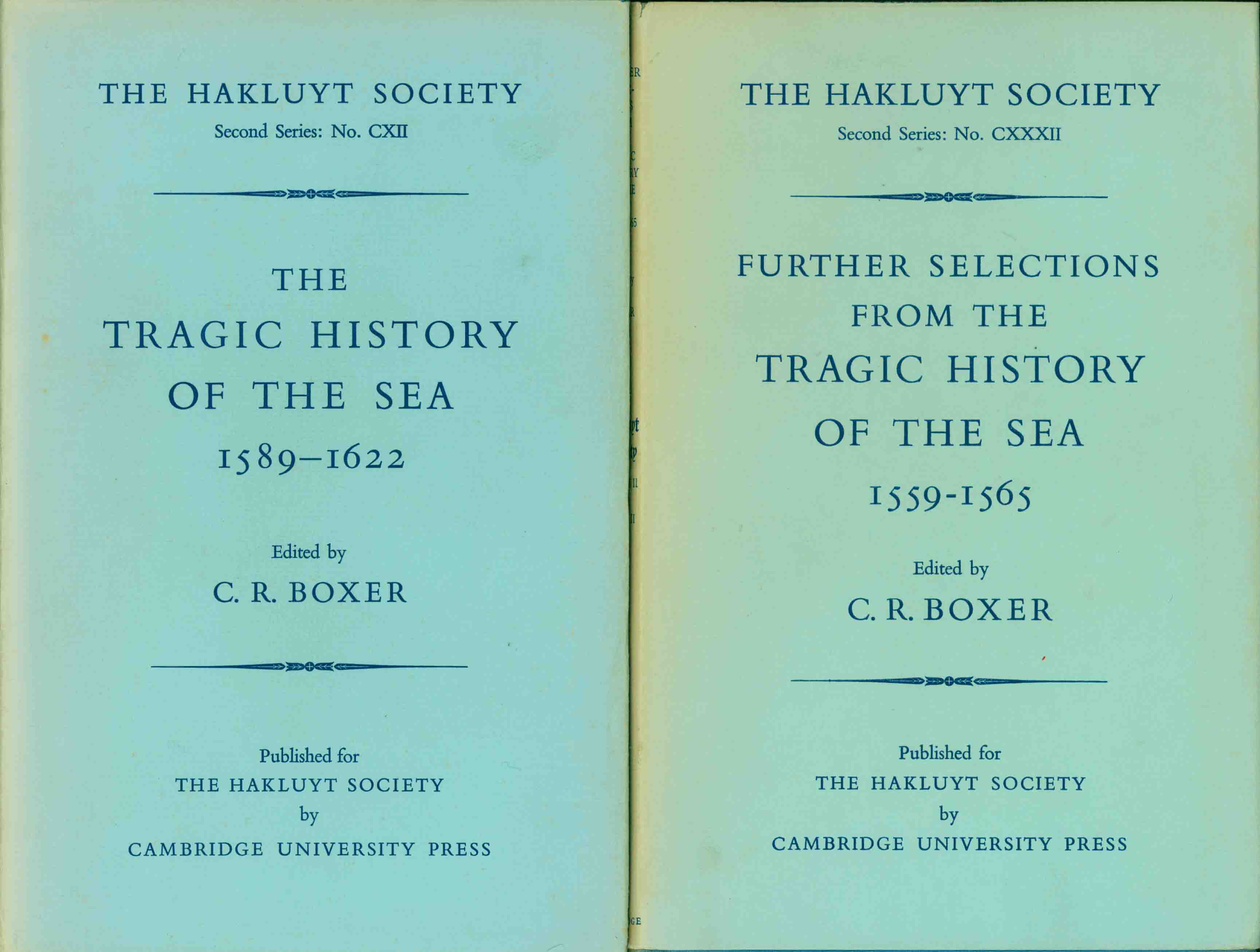 THE TRAGIC HISTORY OF THE SEA 1589-1622.