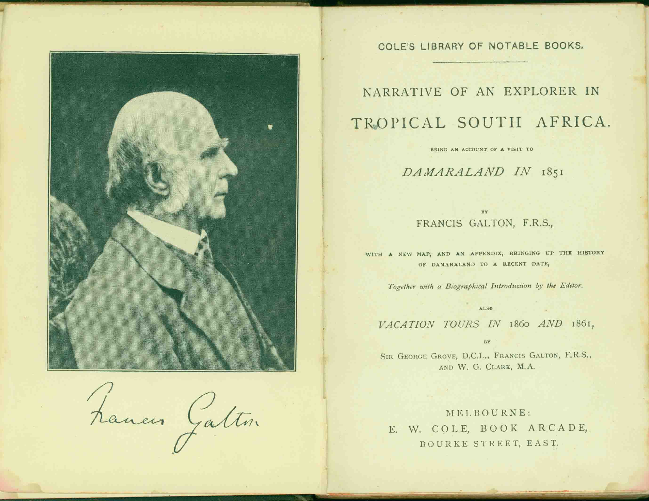 NARRATIVE OF AN EXPLORER IN TROPICAL SOUTH AFRICA.