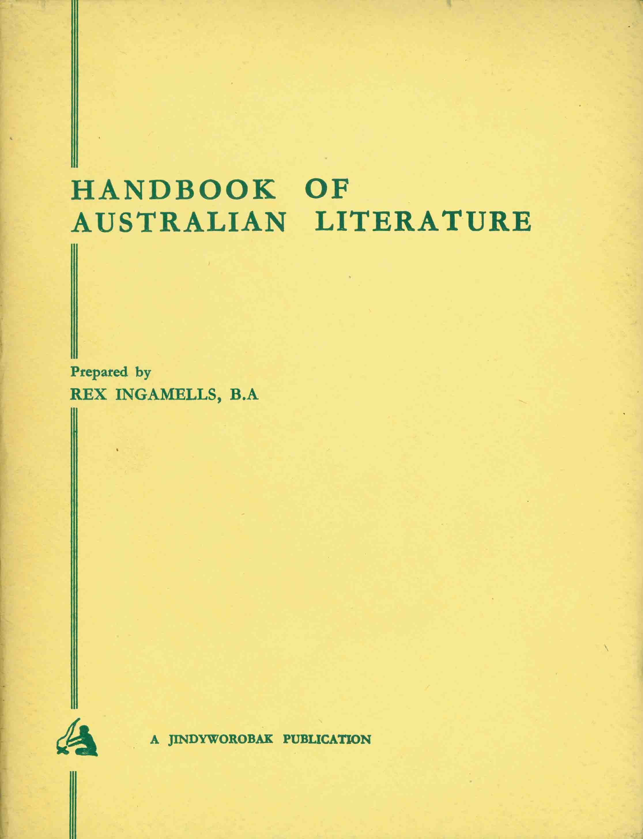 HANDBOOK OF AUSTRALIAN LITERATURE.