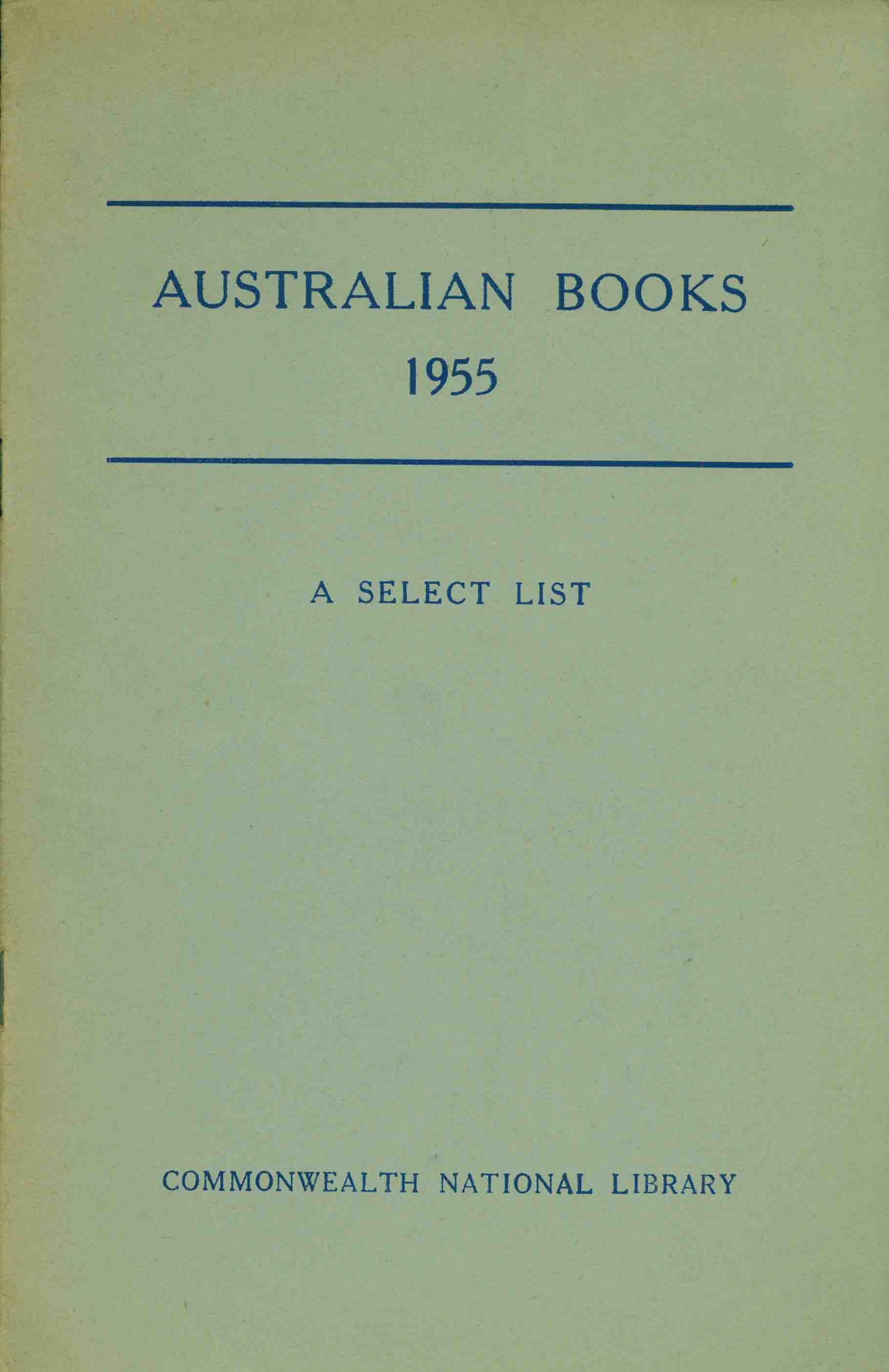 AUSTRALIAN BOOKS 1955.