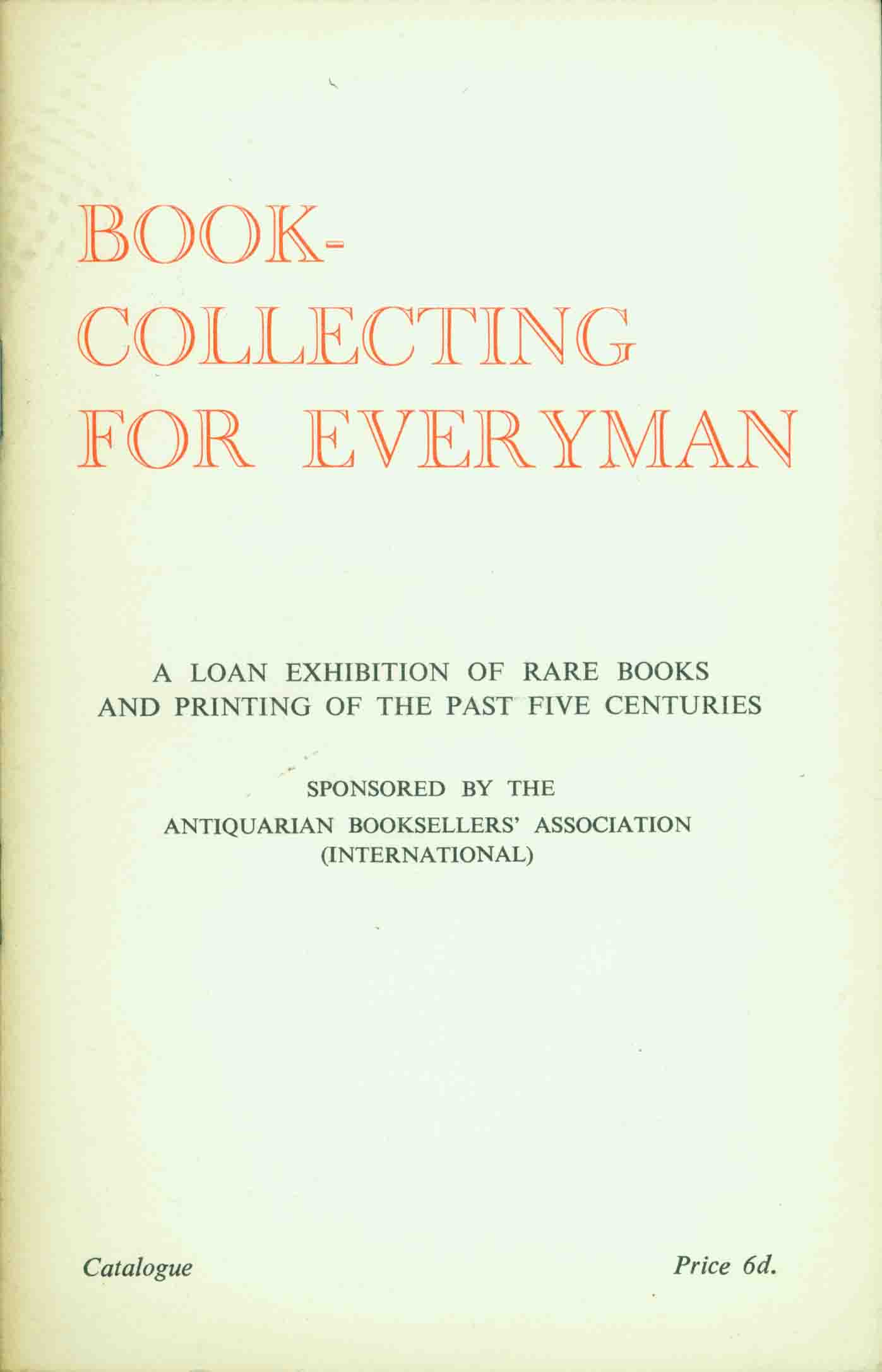 BOOK-COLLECTING FOR EVERYMAN.