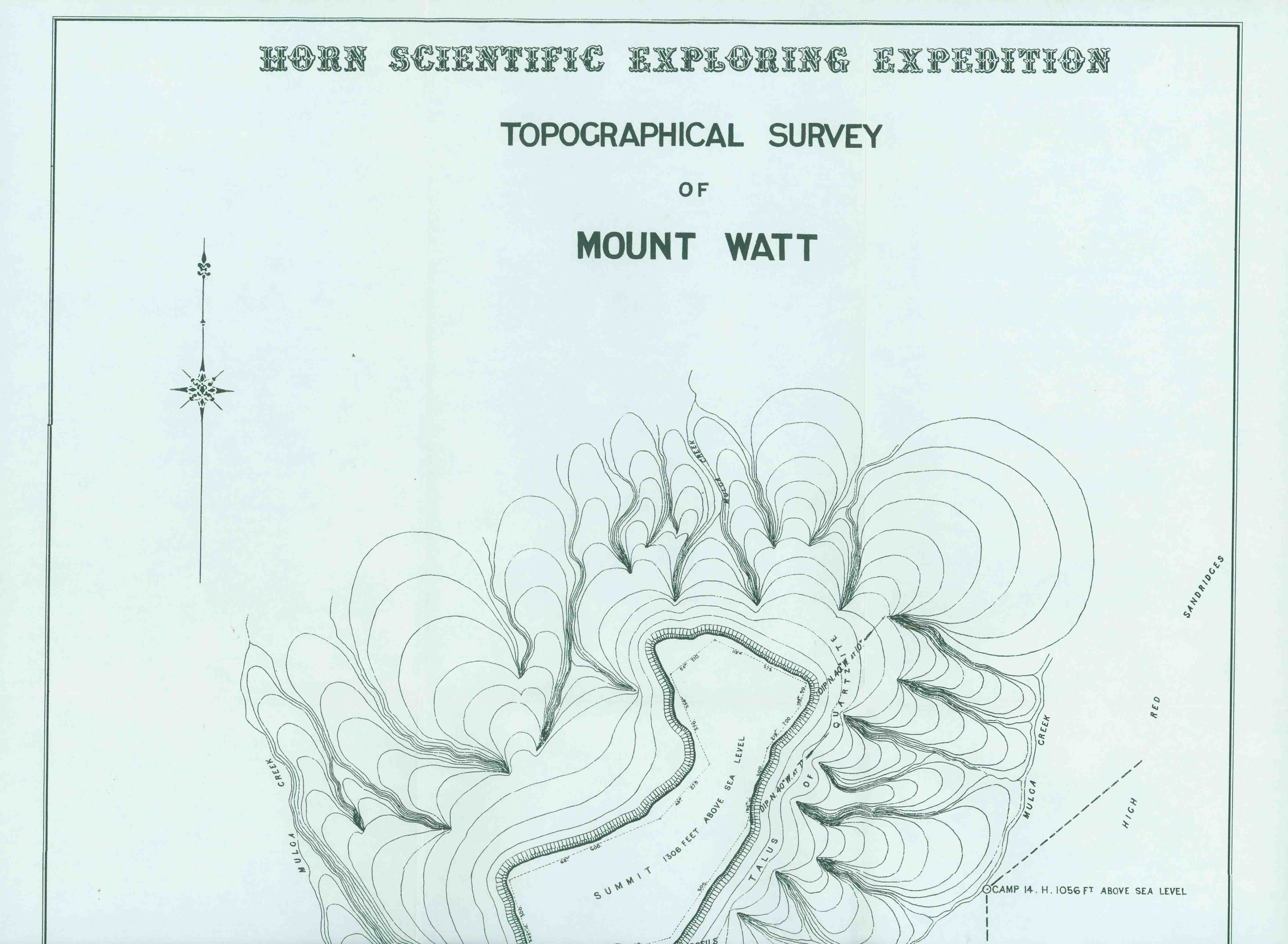 MAP SHOWING ROUTE OF THE HORN SCIENTIFIC EXPLORING EXPEDITION,