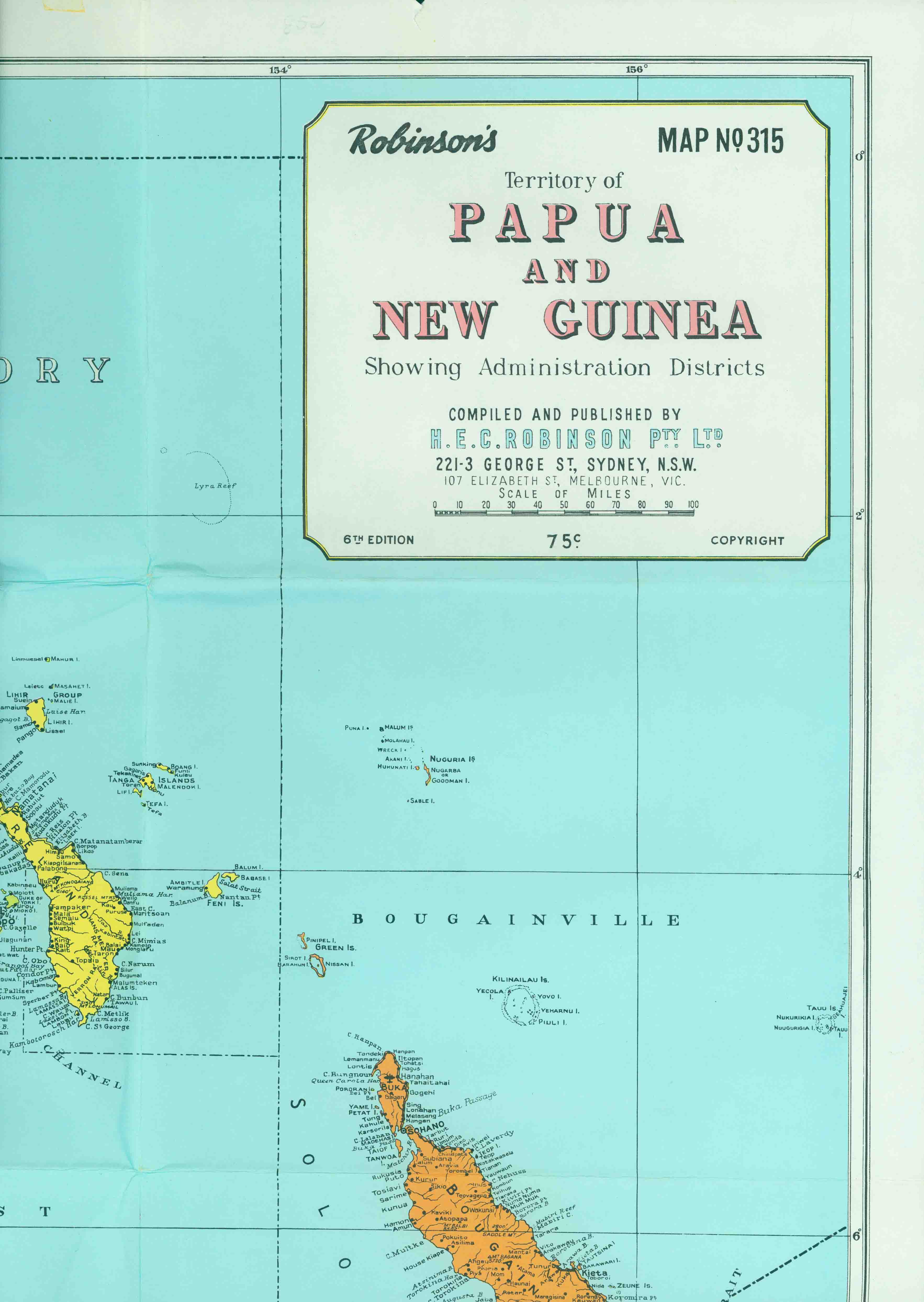ROBINSON'S NEW MAP OF THE PACIFIC OCEAN WITH INSETS SHOWING ISLAND ...