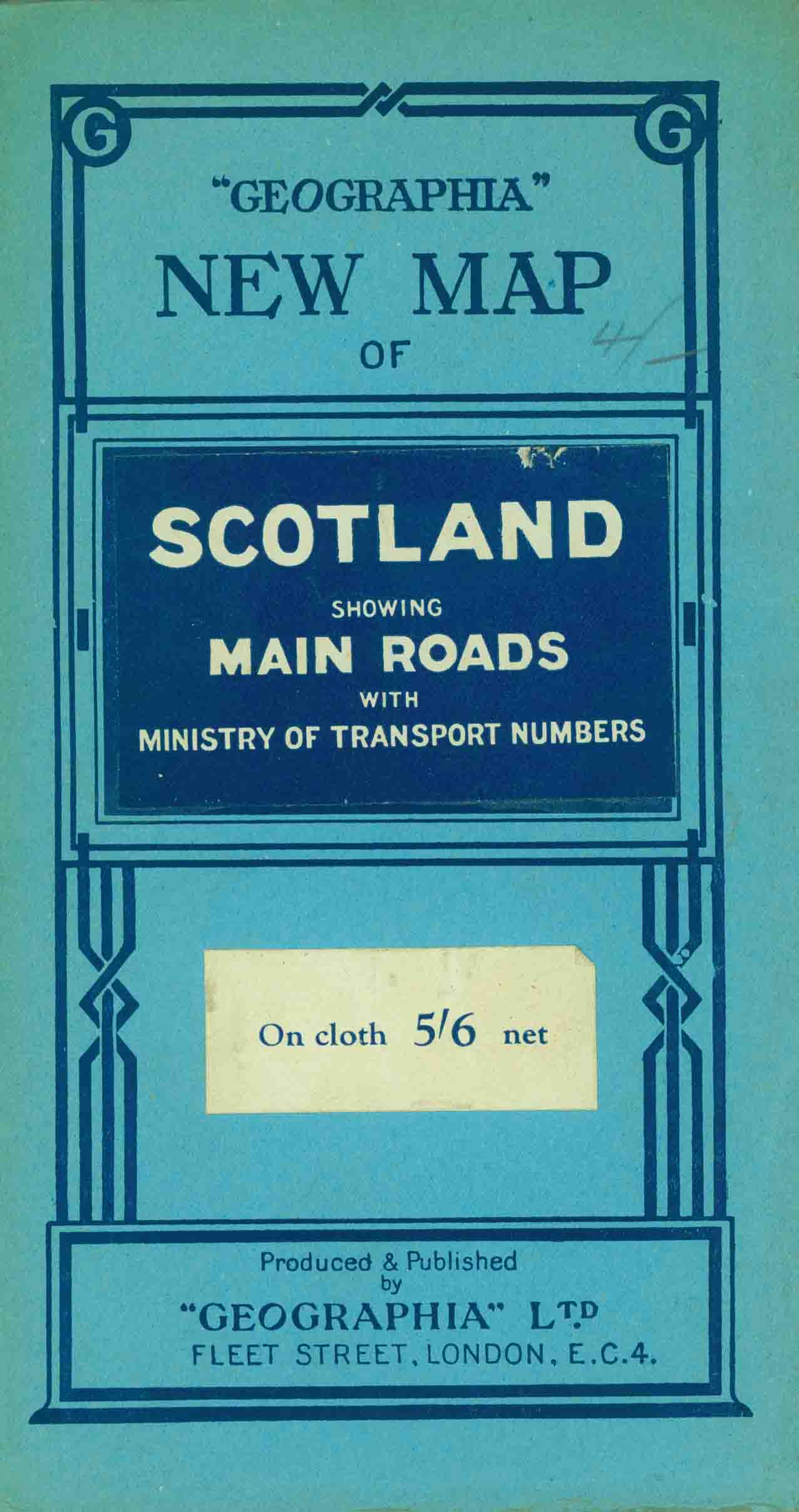 GEOGRAPHIA NEW MAP OF SCOTLAND