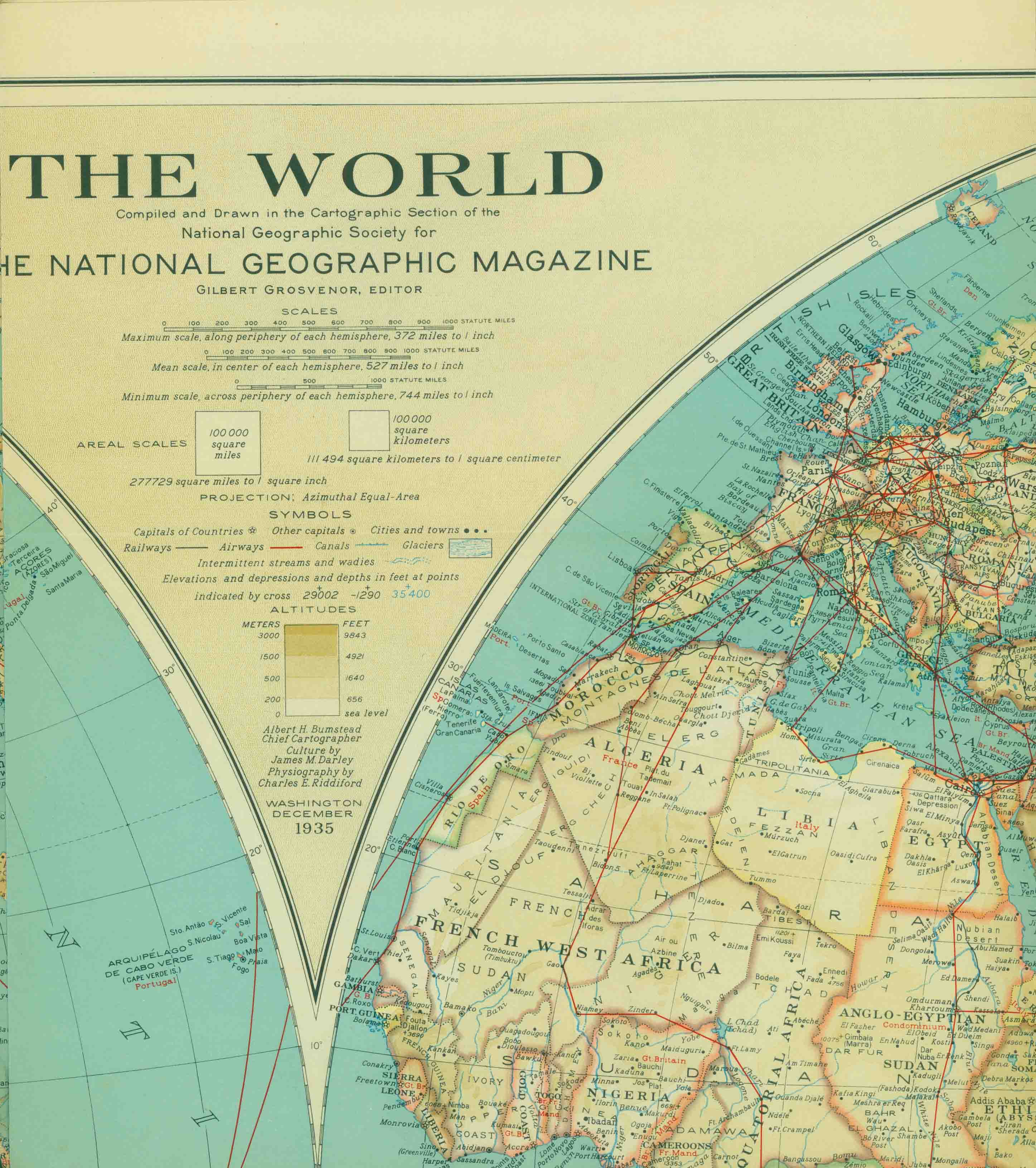 PHILIPS' WORLD MAP.